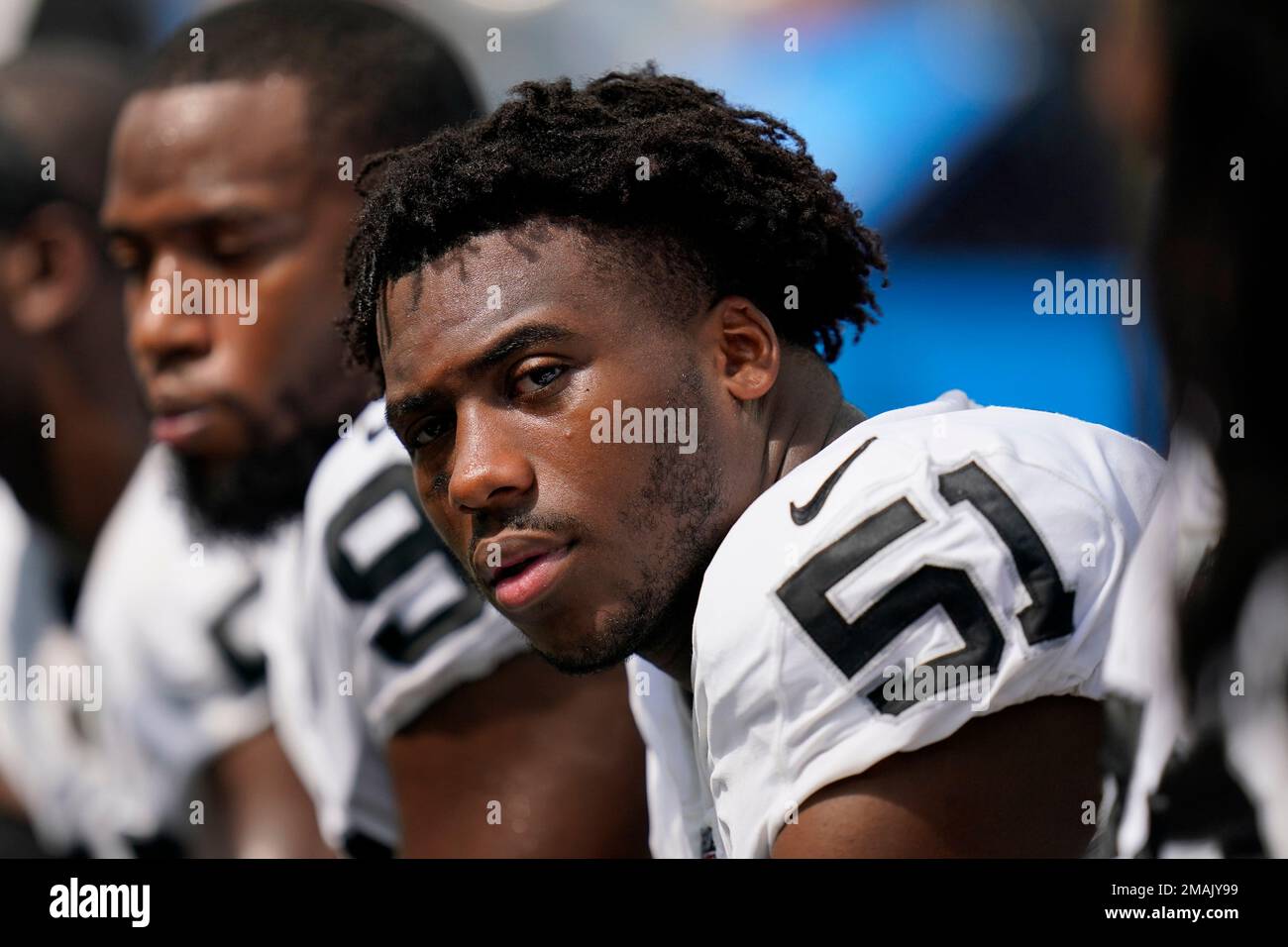Las Vegas Raiders defensive end Malcolm Koonce (51) during an NFL ...
