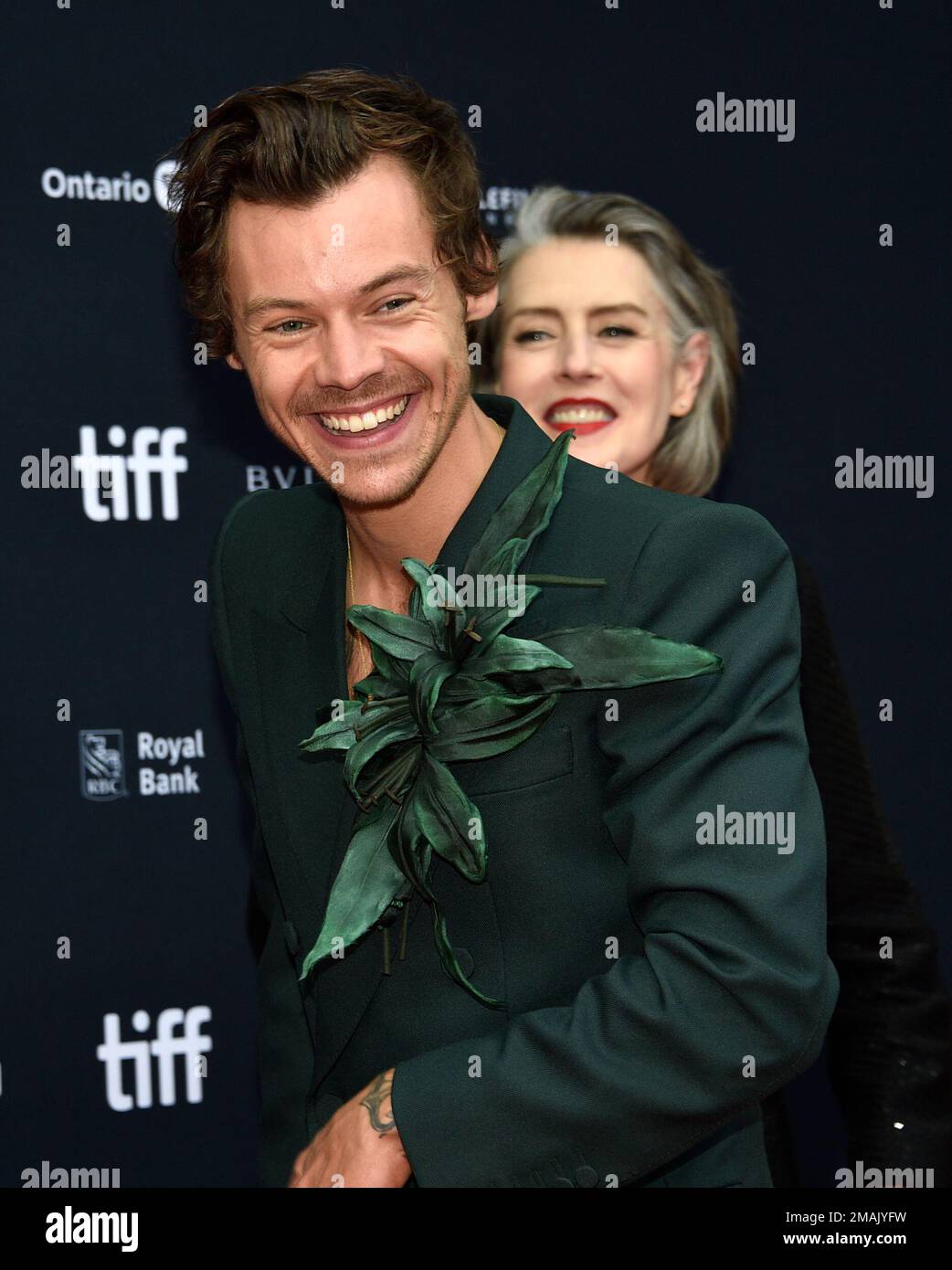 Harry Styles attends the premiere of "My Policeman" at the Princess of ...