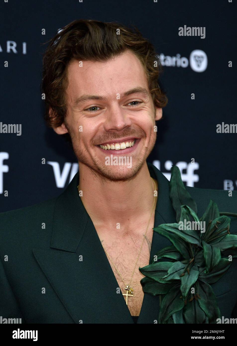 Harry Styles attends the premiere of "My Policeman" at the Princess of ...