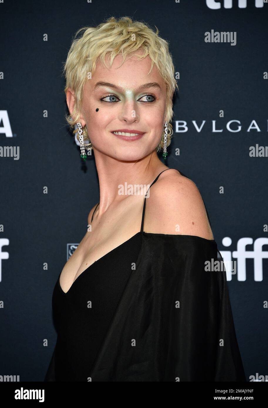 Emma Corrin attends the premiere of "My Policeman" at the Princess of ...