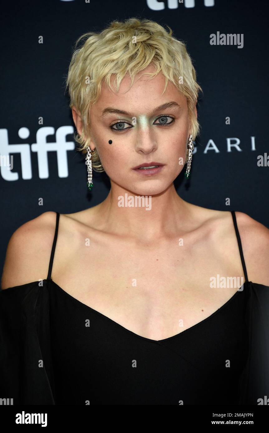 Emma Corrin attends the premiere of "My Policeman" at the Princess of ...