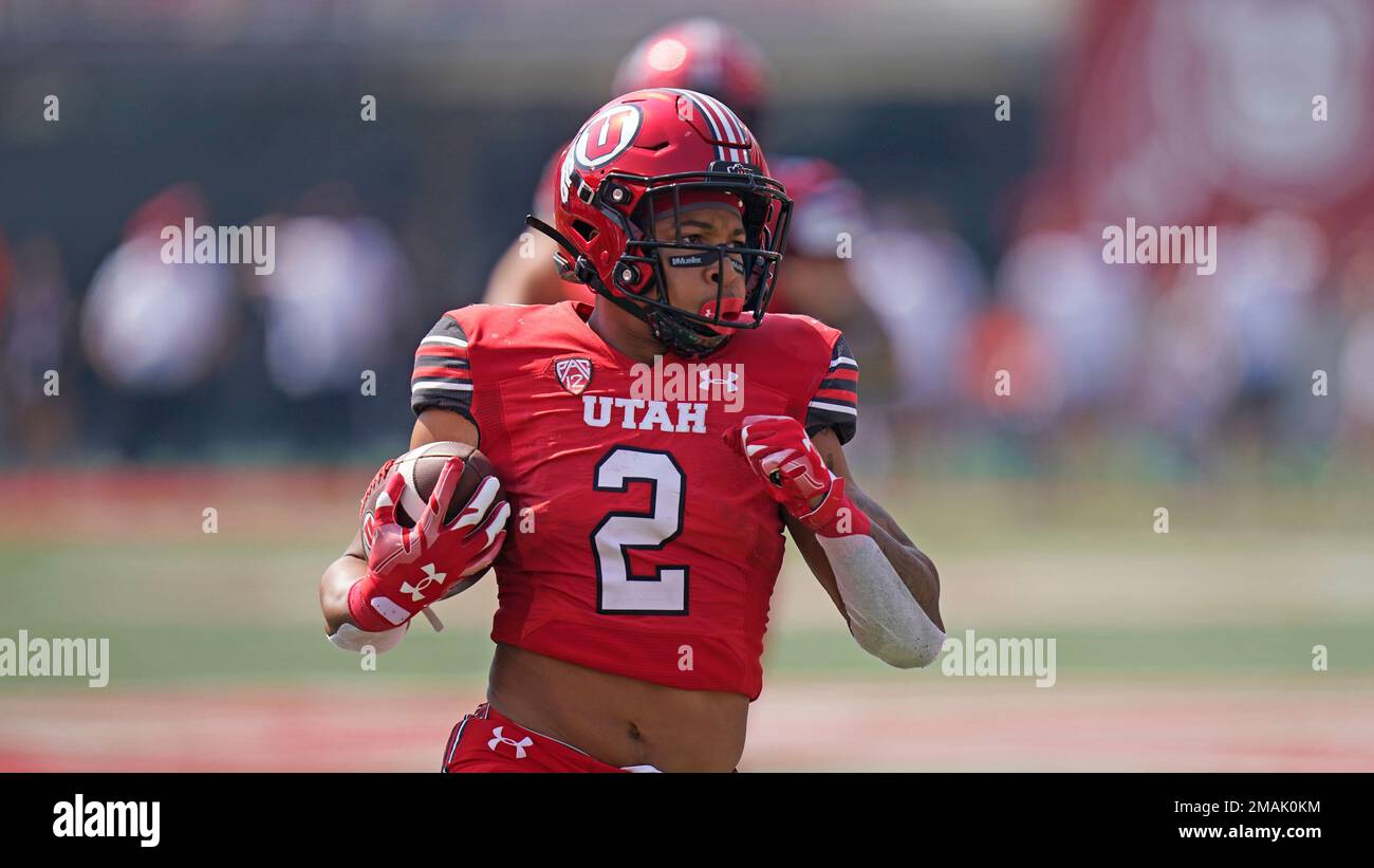 Utah running back Micah Bernard (2) carries the ball during the first ...