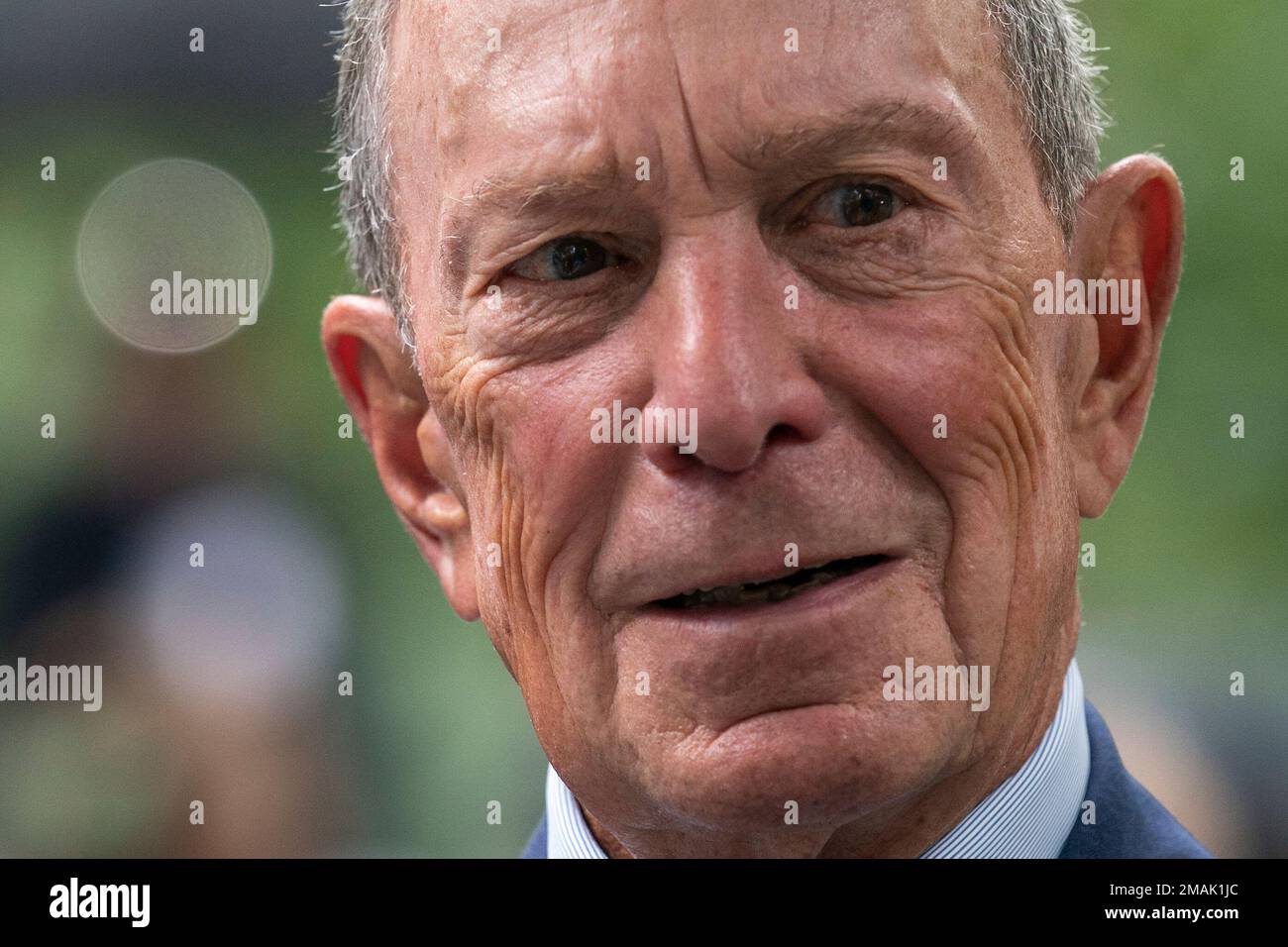 Former New York City mayor Michael Bloomberg attends a ceremony to ...