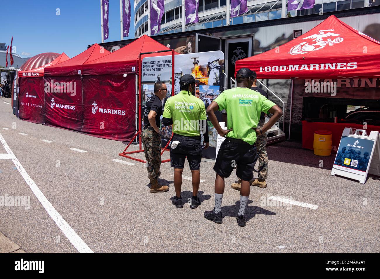 U.S. Marines with Recruiting Sub-Station Chesapeake and Recruiting Sub-Station Suffolk ...