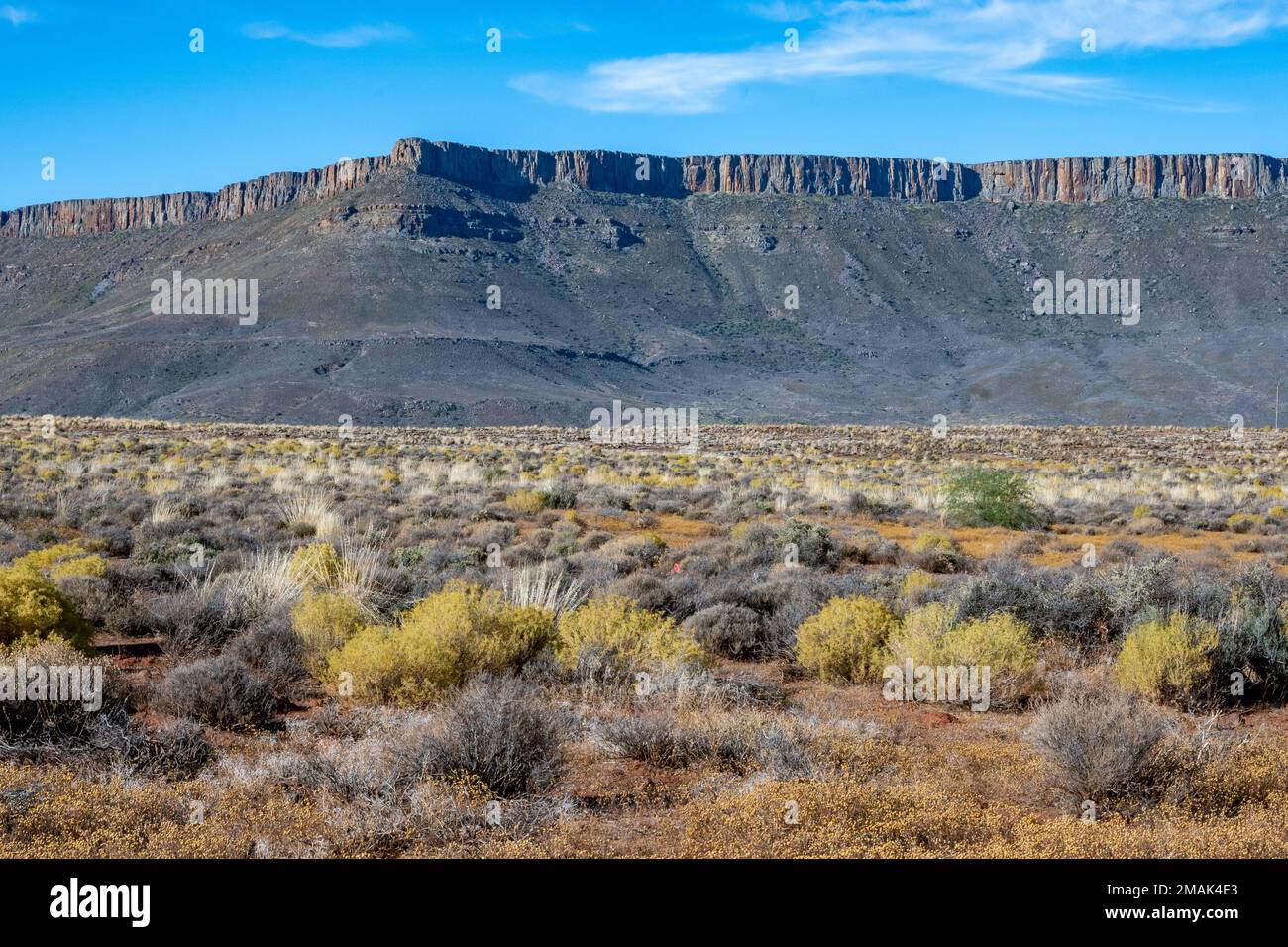 Flat top mountains in the Karoo Basin. Calvinia, Northern Cape, South ...