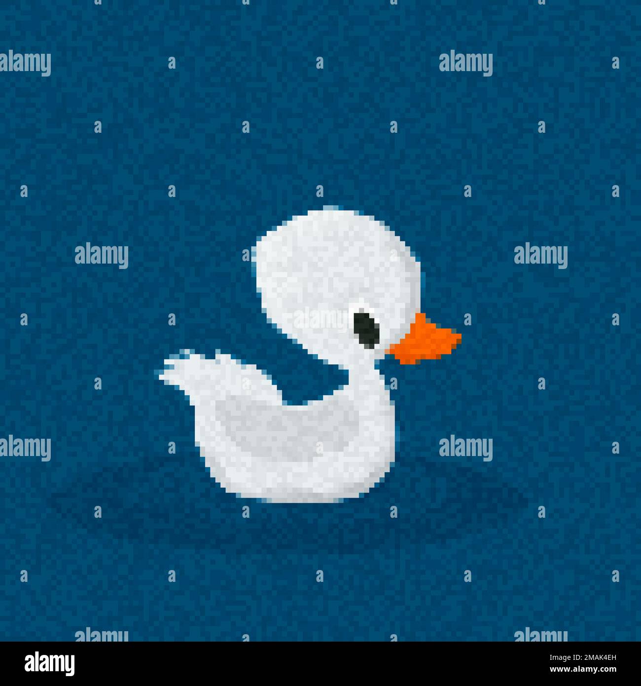 Little duck vector pixel art illustration Stock Vector Image & Art - Alamy