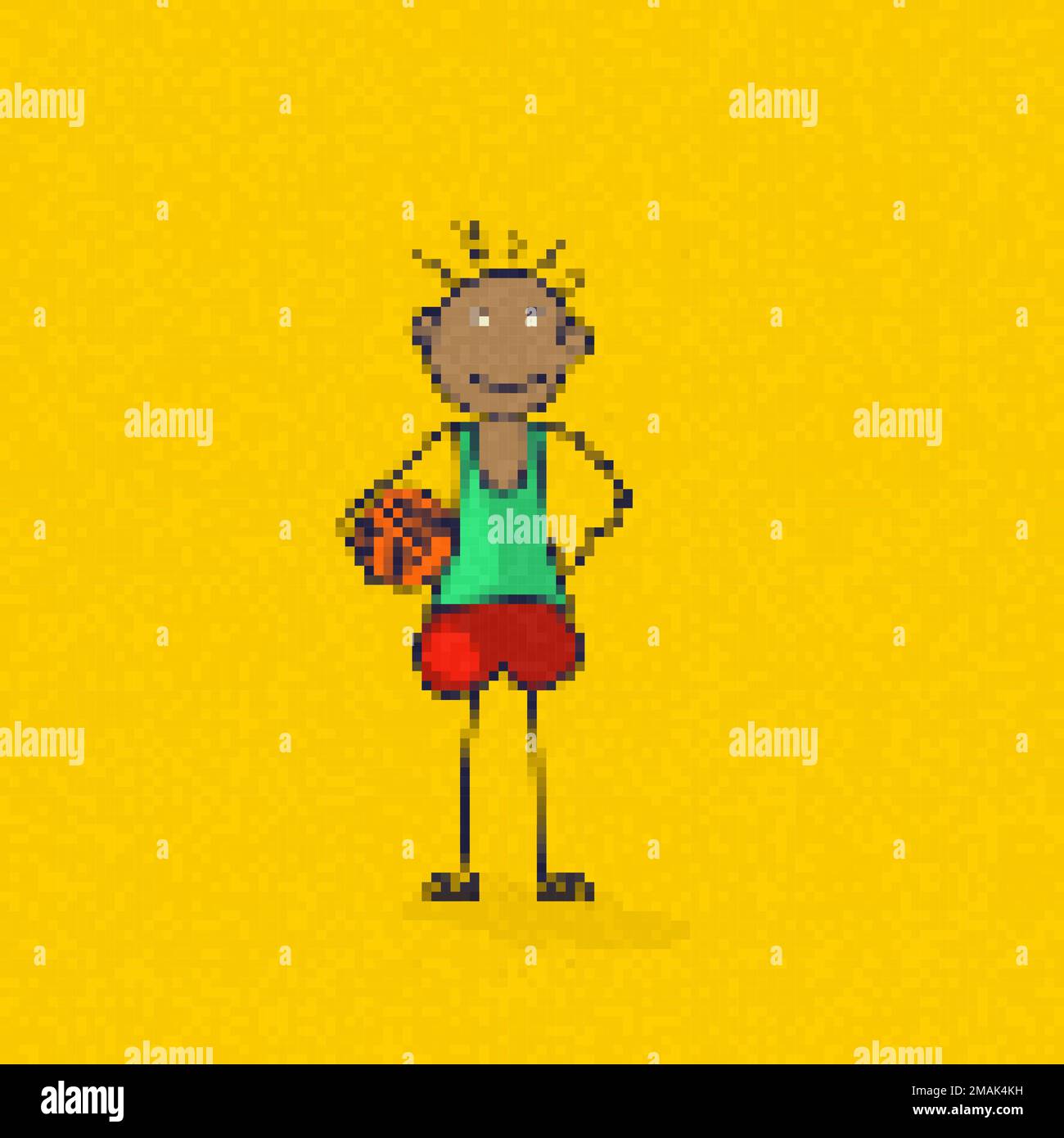 Basketball kid pixel art vector illustration Stock Vector Image & Art ... Basketball kid pixel art vector illustration Stock Vector Image & Art ...