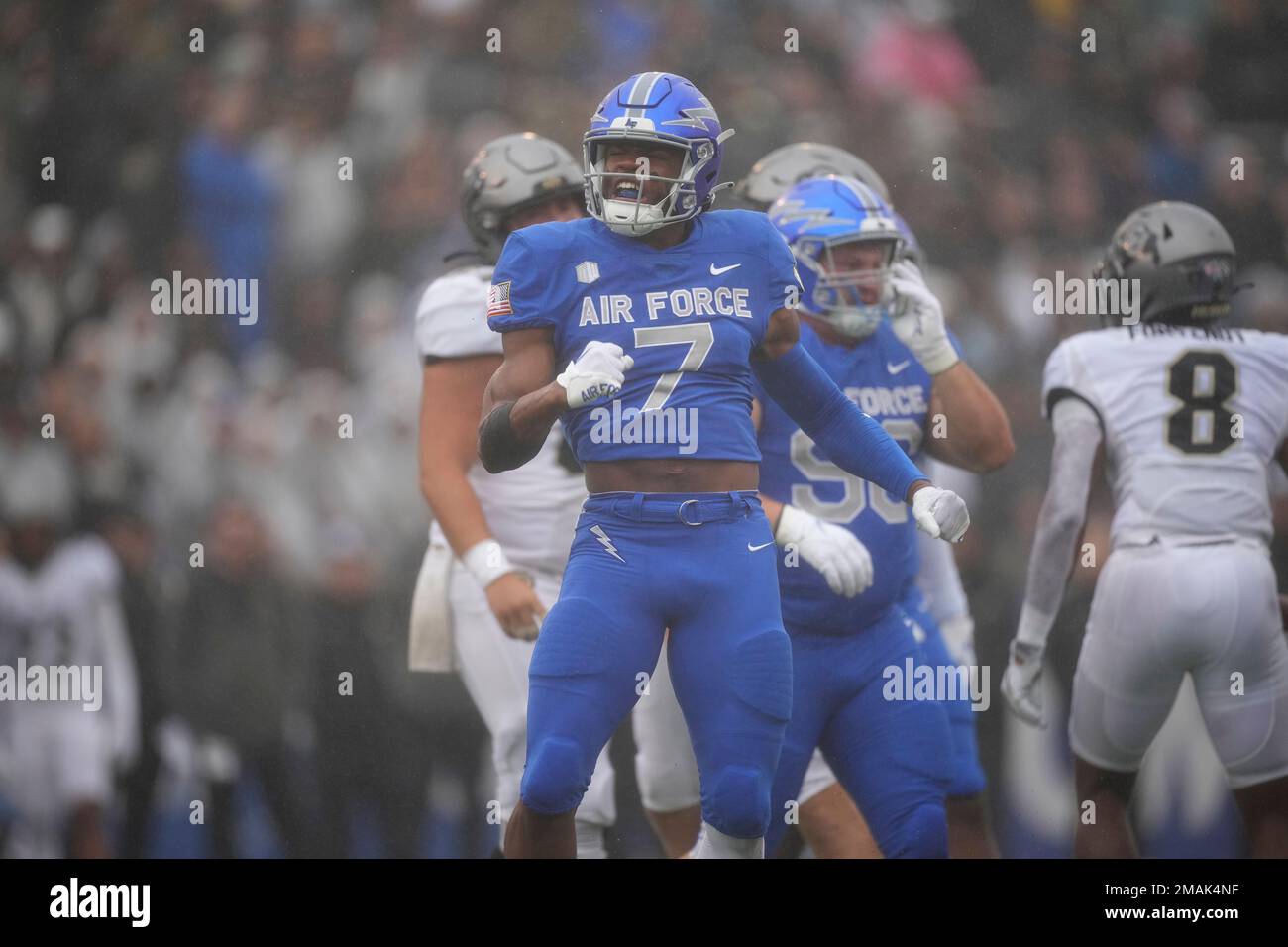 Air Force safety Trey Taylor (7) in the first half of an NCAA college ...