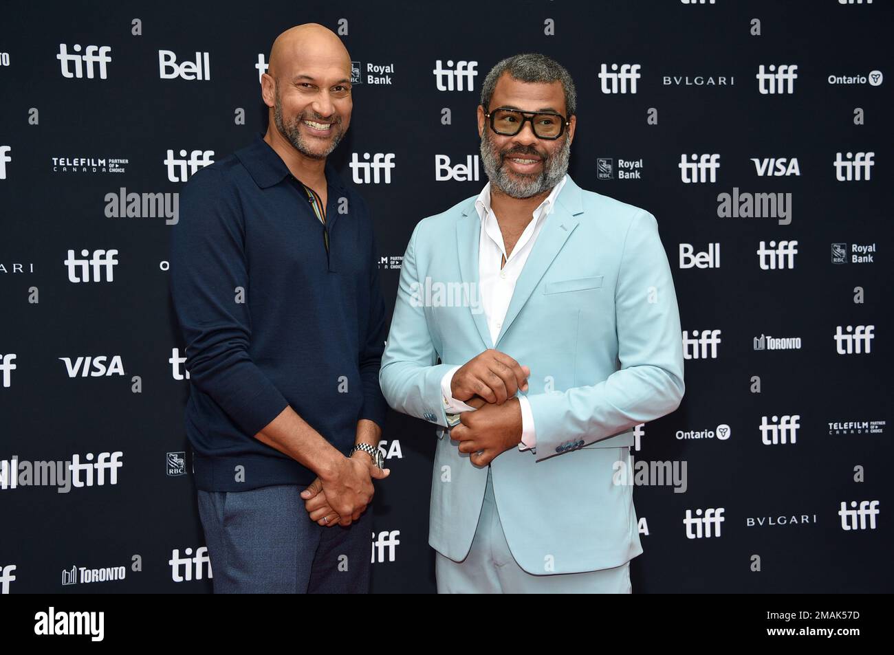Keegan-Michael Key, left, and Jordan Peele attend the premiere of ...