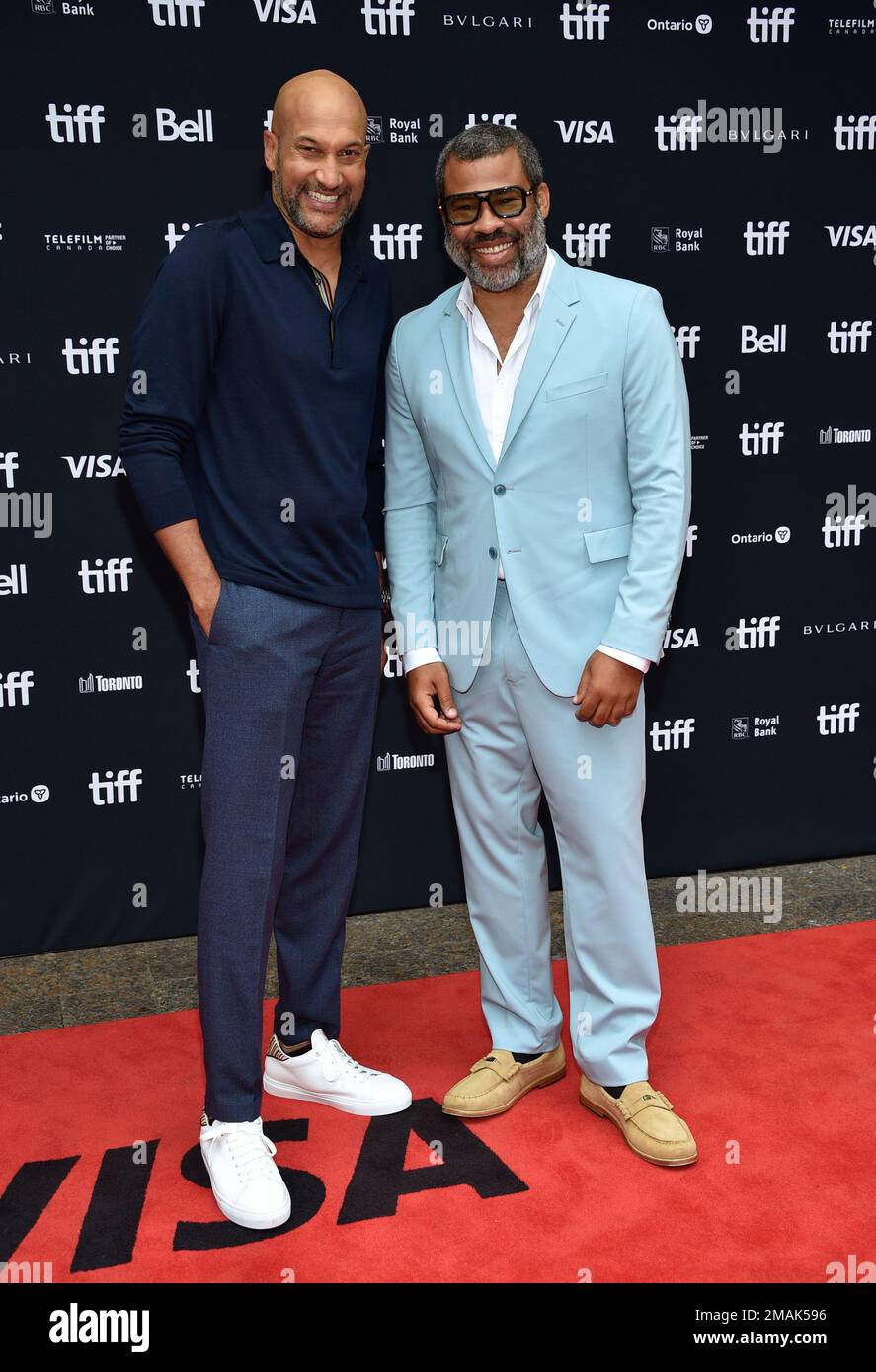 Keegan-Michael Key, left, and Jordan Peele attend the premiere of ...