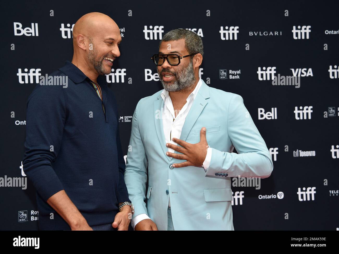 Keegan-Michael Key, left, and Jordan Peele attend the premiere of ...