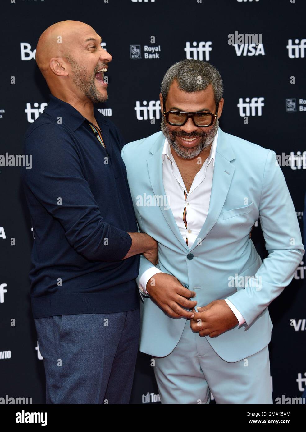 Keegan-Michael Key, left, and Jordan Peele attend the premiere of ...