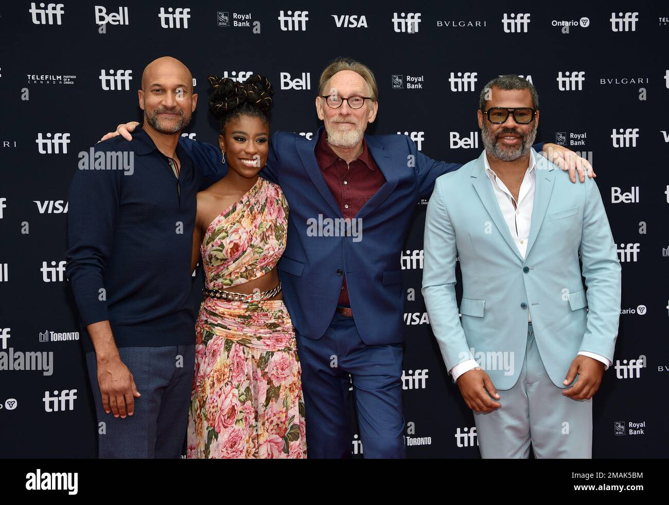 Keegan-Michael Key, from left, Lyric Ross, director Henry Selick, and ...