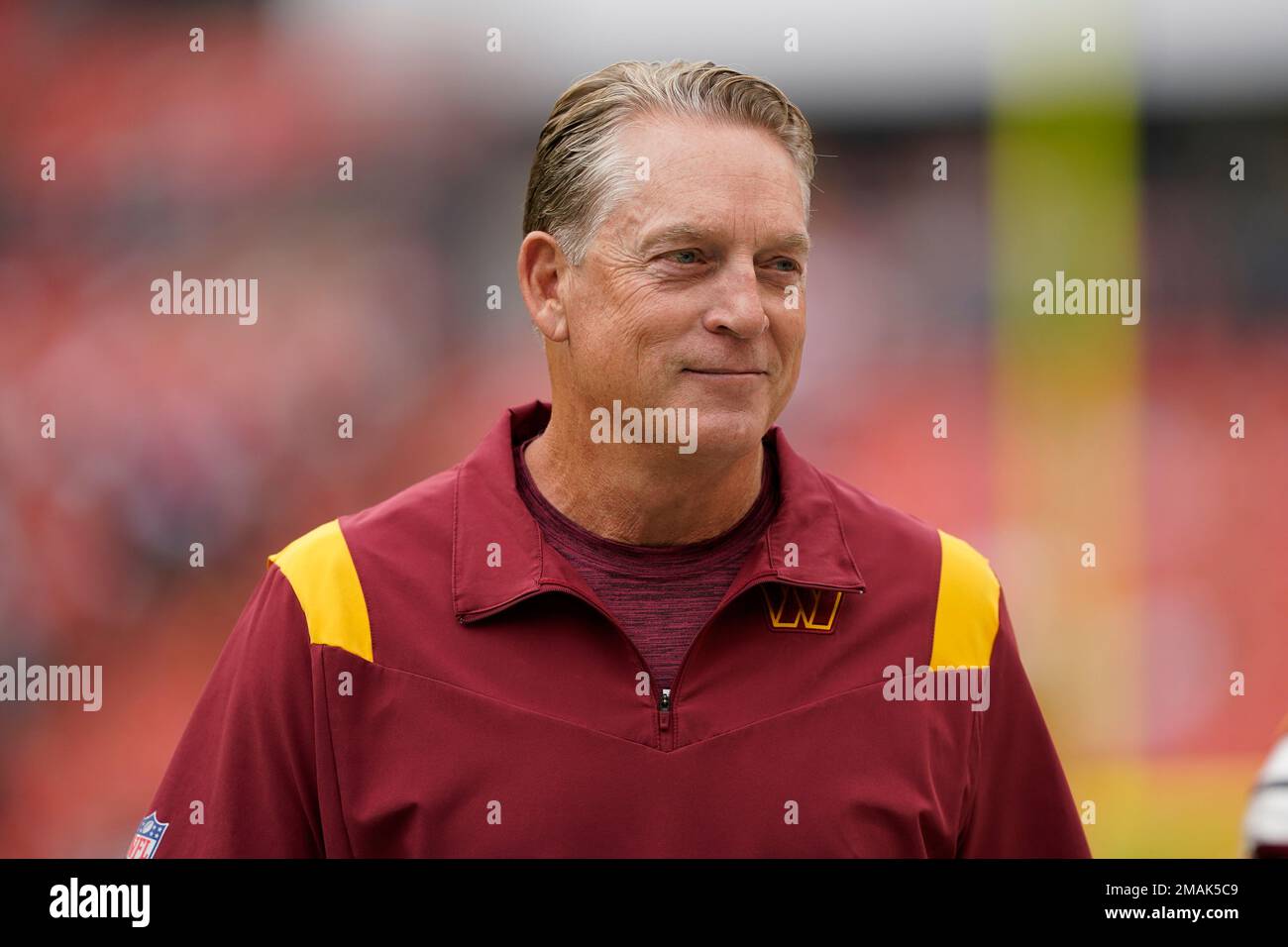 Washington Commanders defensive coordinator Jack Del Rio, walking on ...