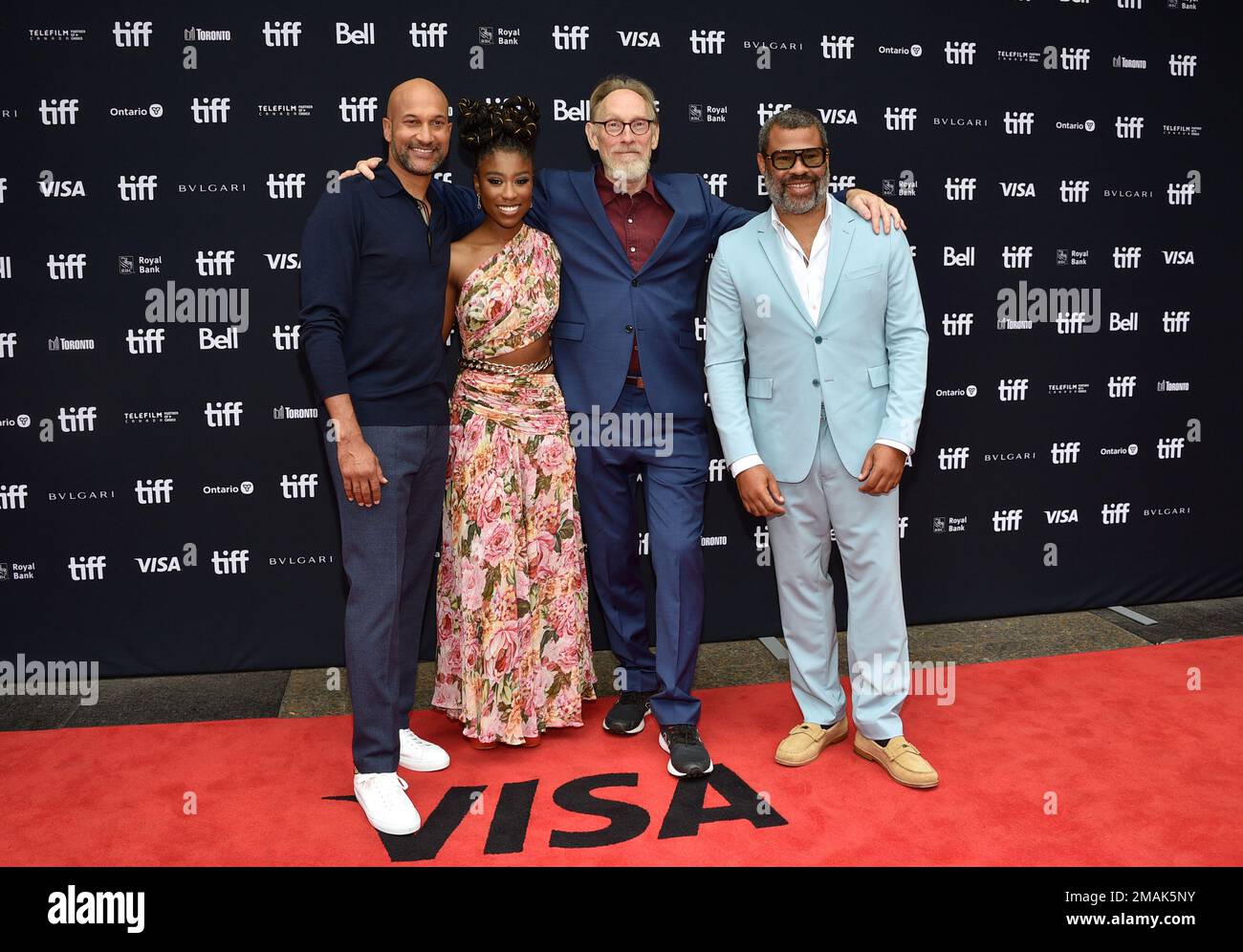 Keegan-Michael Key, from left, Lyric Ross, director Henry Selick, and ...