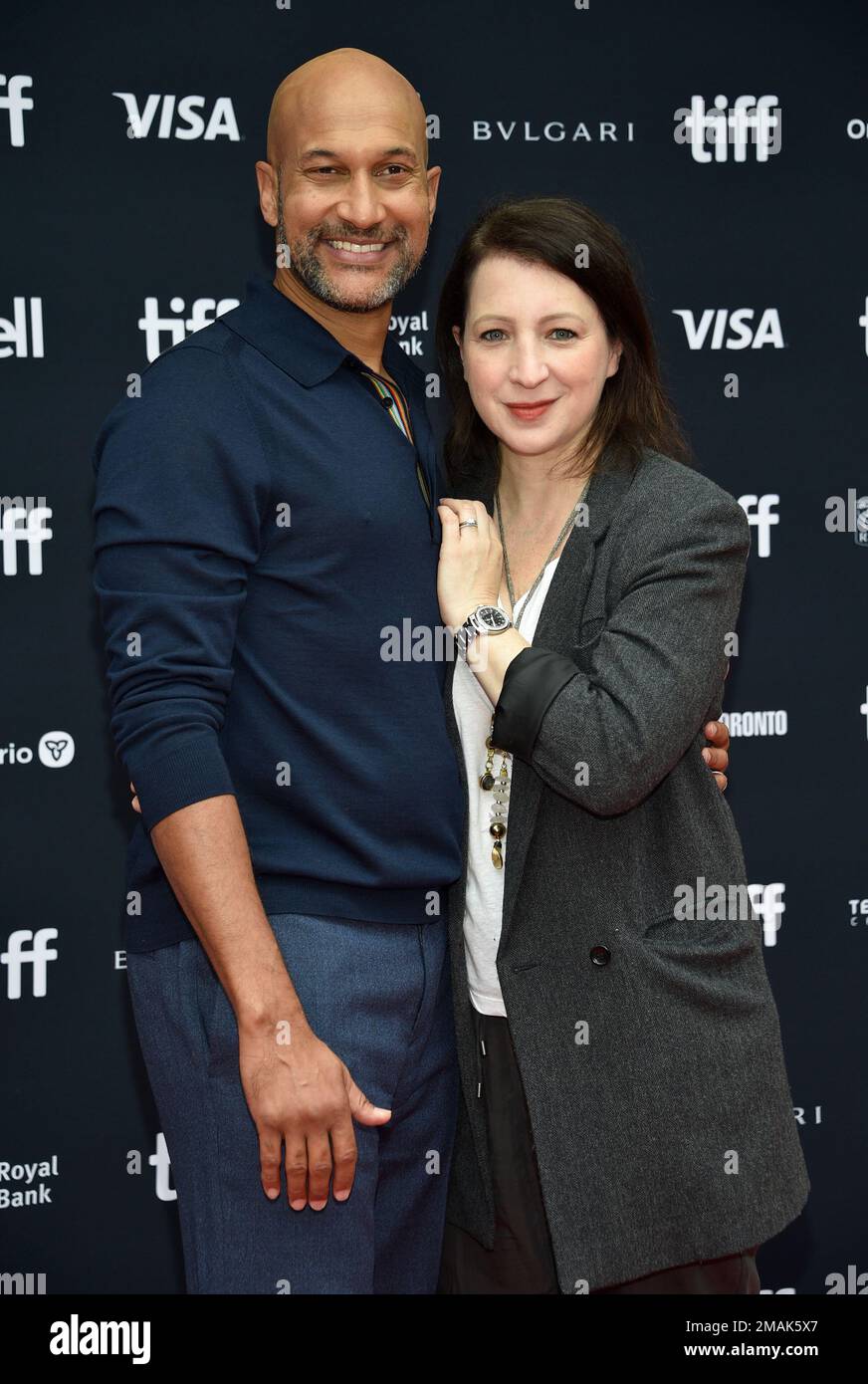 Keegan-Michael Key, left, and Elle Key attend the premiere of "Wendell ...