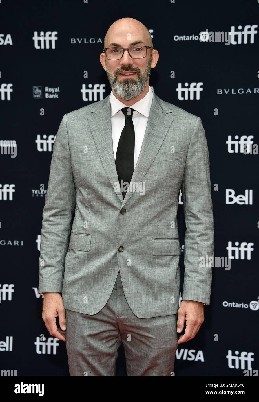 Writer Clay McLeod Chapman attends the premiere of "Wendell & Wild" at ...