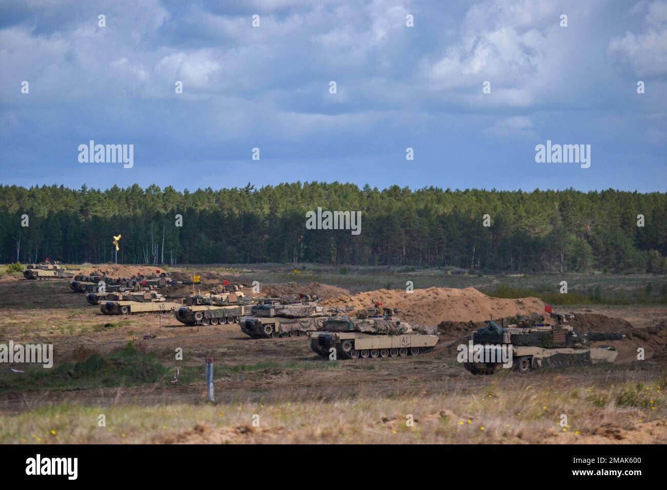 U.S. Army M1A2 Abrams assigned to 1st Battalion, 68th Armor Regiment ...