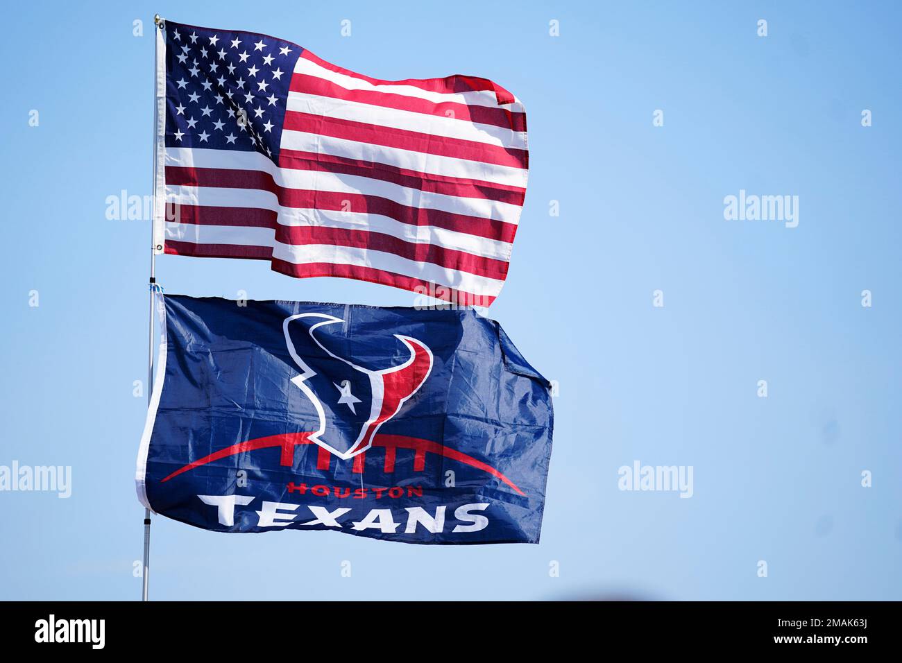 Flags fly prior to the Indianapolis colts Houston texans NFL football ...