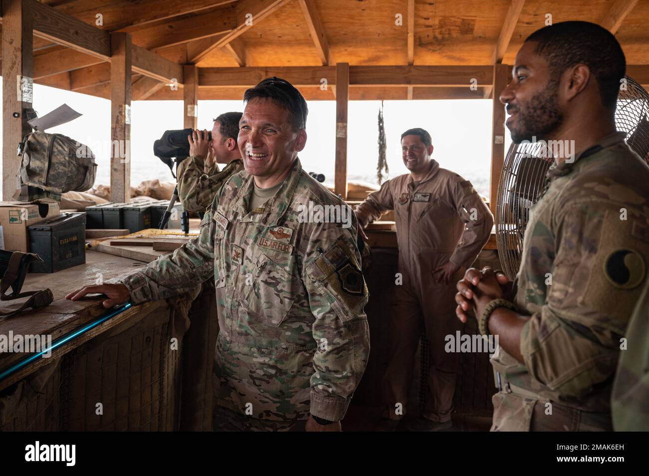 U.S. Air Force Airmen with the 449th Air Expeditionary Group (AEG) and ...