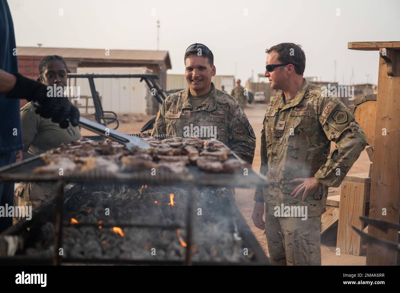 U.S. Air Force Airmen with the 449th Air Expeditionary Group (AEG) and ...