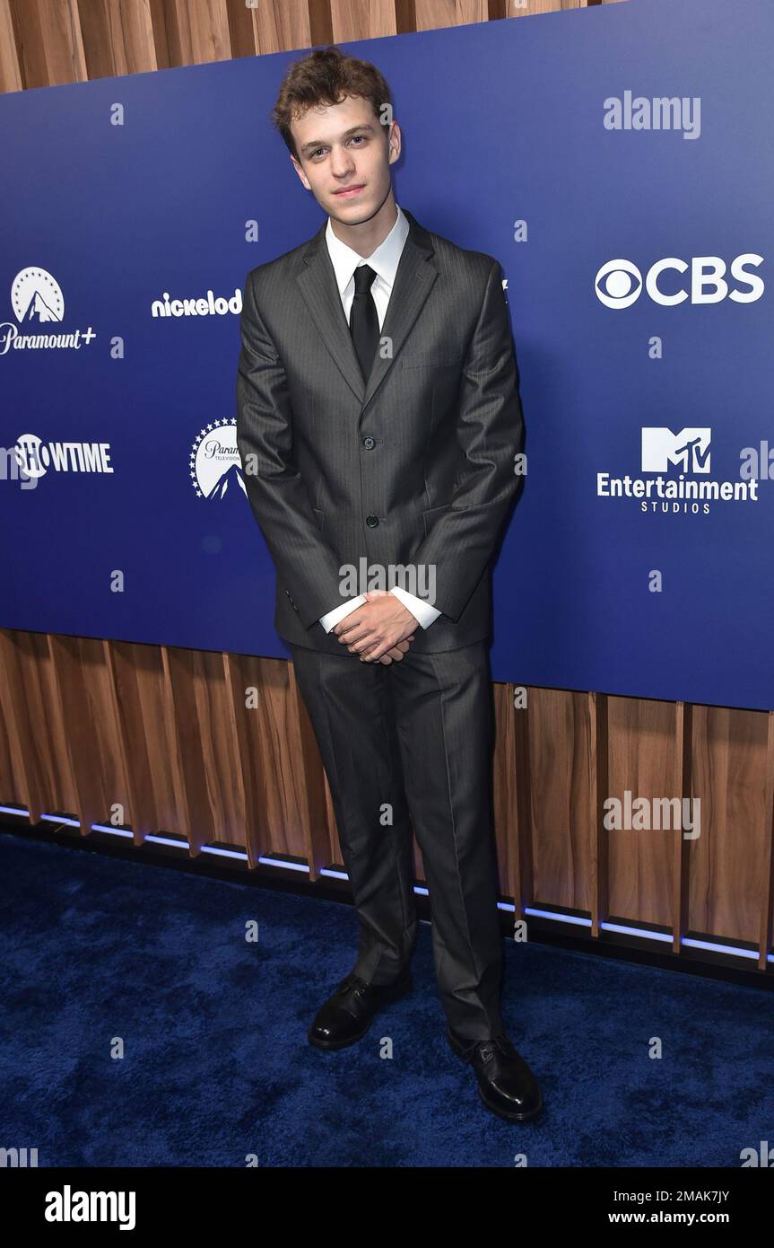 Jacob Buster arrives at the Paramount Emmy Party on Saturday, Sept. 10 ...