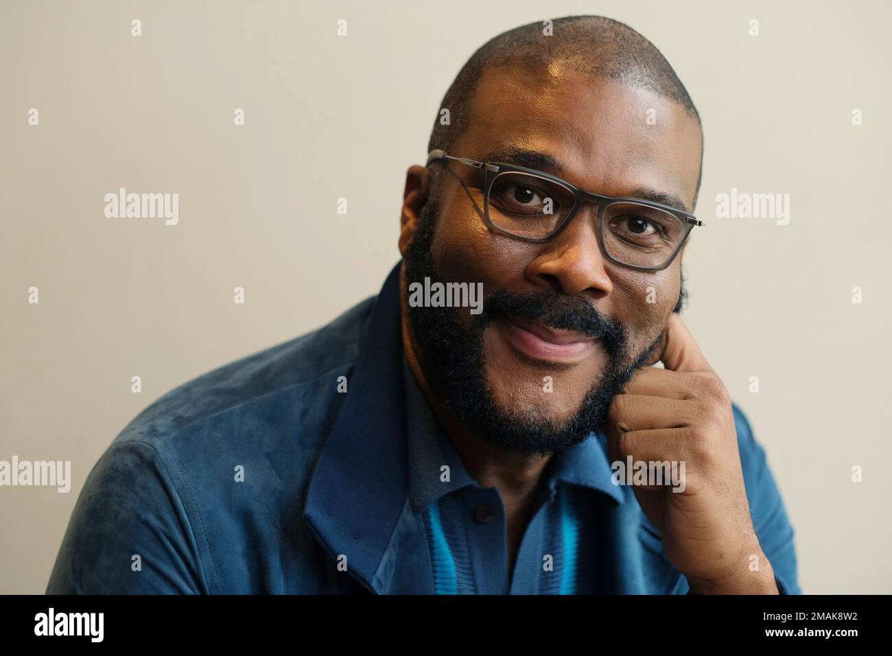 Tyler Perry, writer/director of the film "A Jazzman's Blues," poses for ...