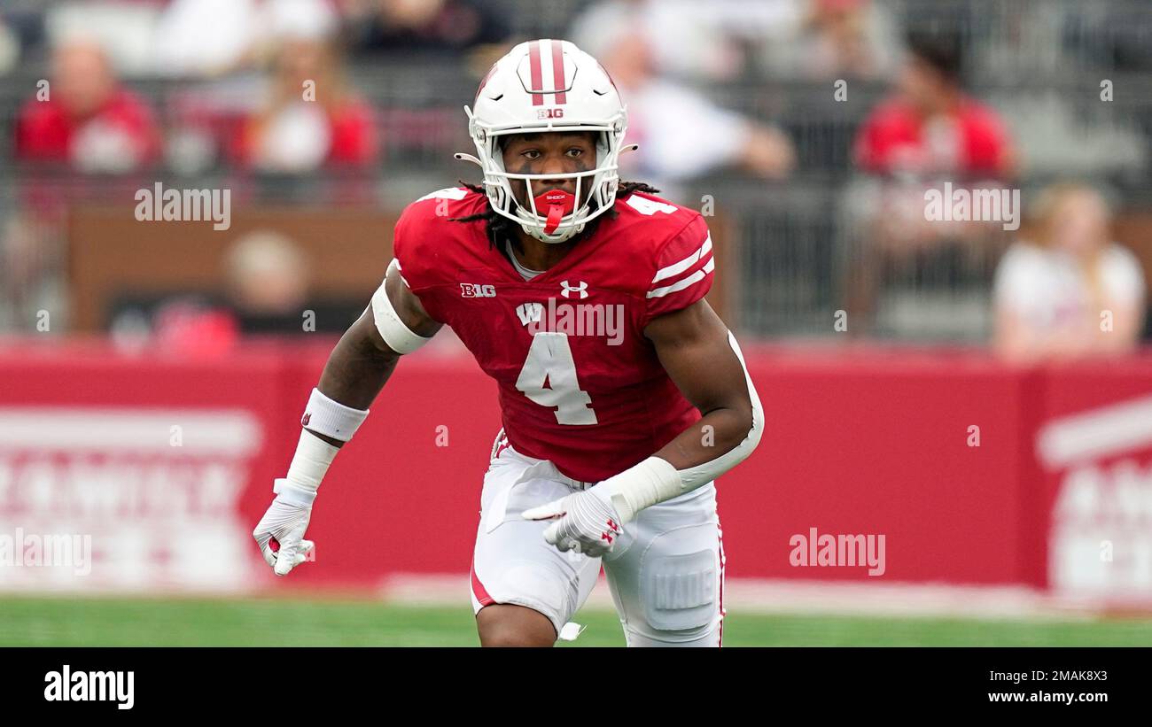 Wisconsin wide receiver Markus Allen (4) during first half of an NCAA ...