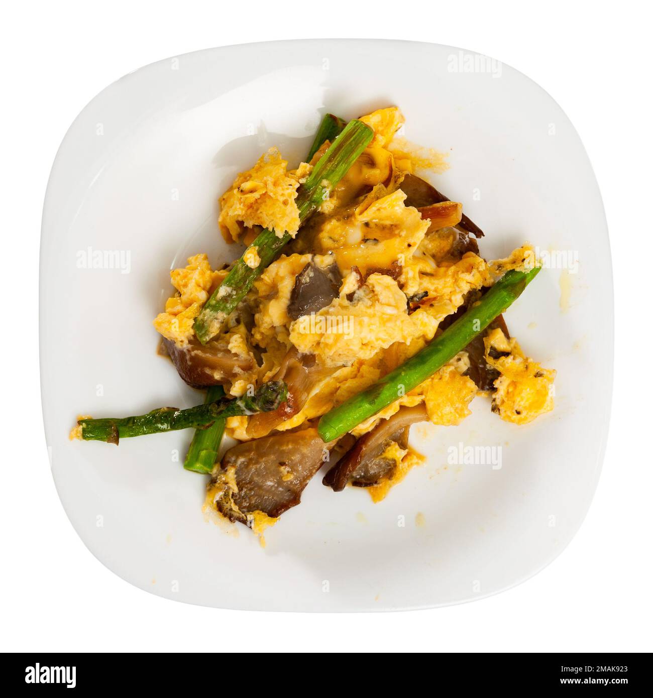 Popular breakfast of Spanish cuisine is Revuelto Stock Photo - Alamy