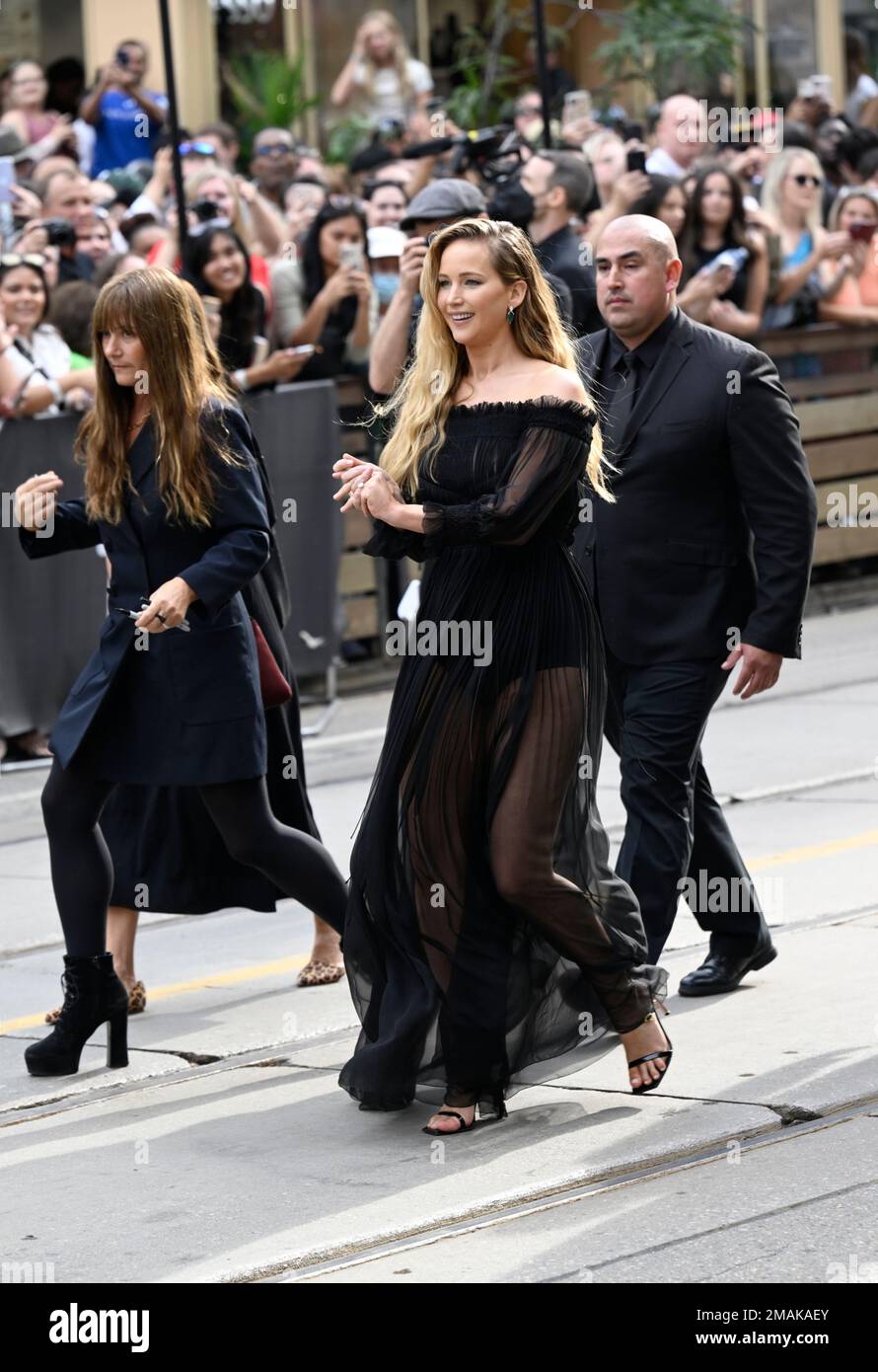 Jennifer Lawrence attends the premiere of "Causeway" at the Royal ...