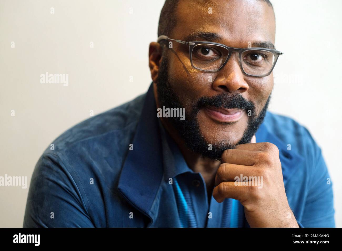 Tyler Perry, writer/director of the film "A Jazzman's Blues," poses for ...
