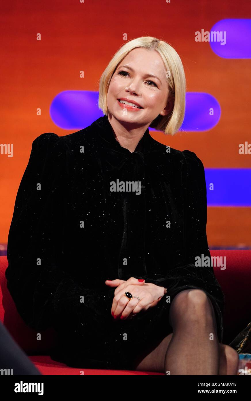 EDITORIAL USE ONLY Michelle Williams during the filming for the Graham ...