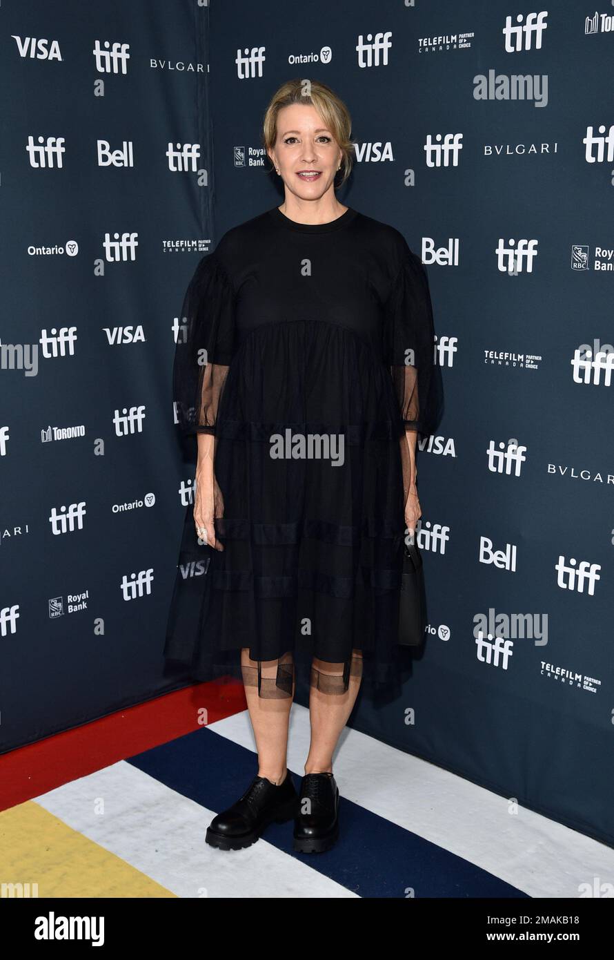 Linda Emond attends the premiere of "Causeway" at the Royal Alexandra ...