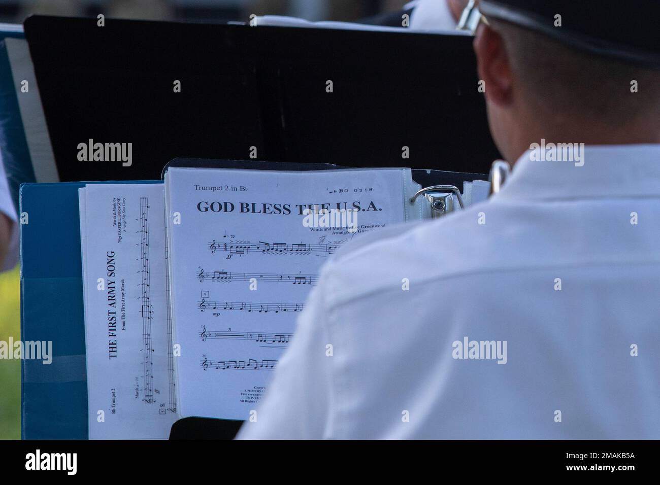 Dogface Soldiers from the 3rd Infantry Division Band play “God Bless ...
