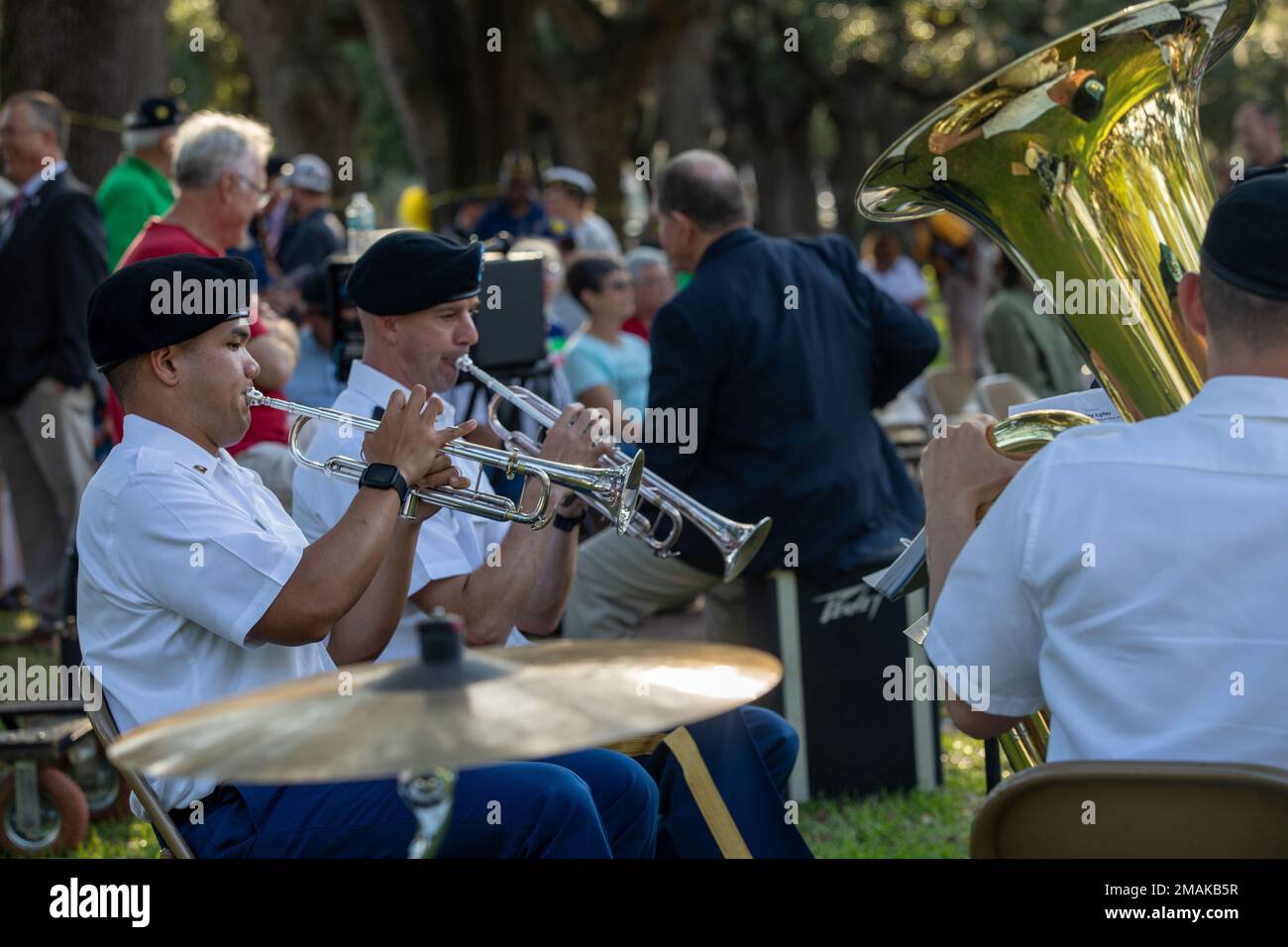 Dogface Soldiers from the 3rd Infantry Division Band play during the ...