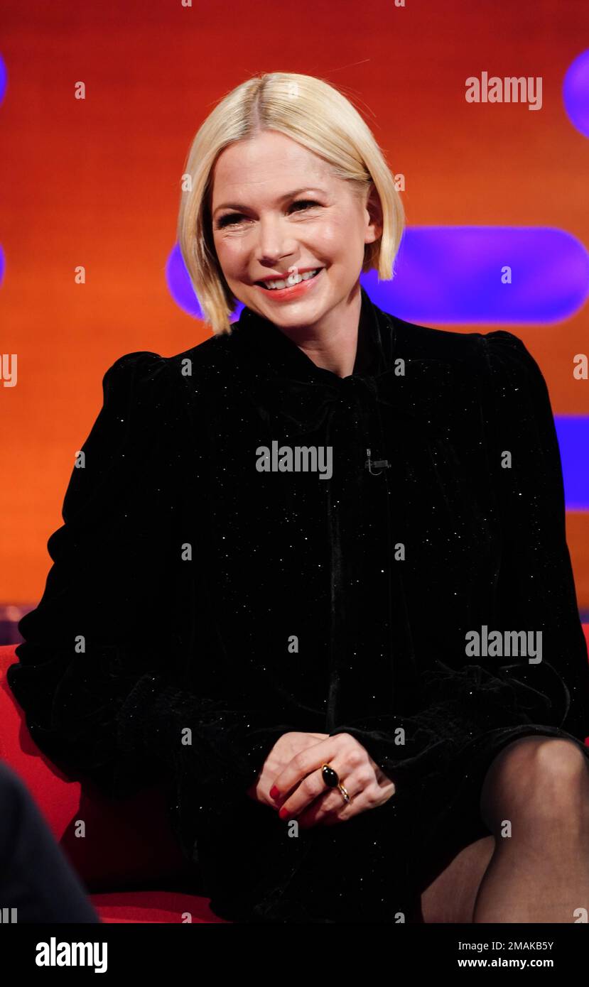 EDITORIAL USE ONLY Michelle Williams during the filming for the Graham ...