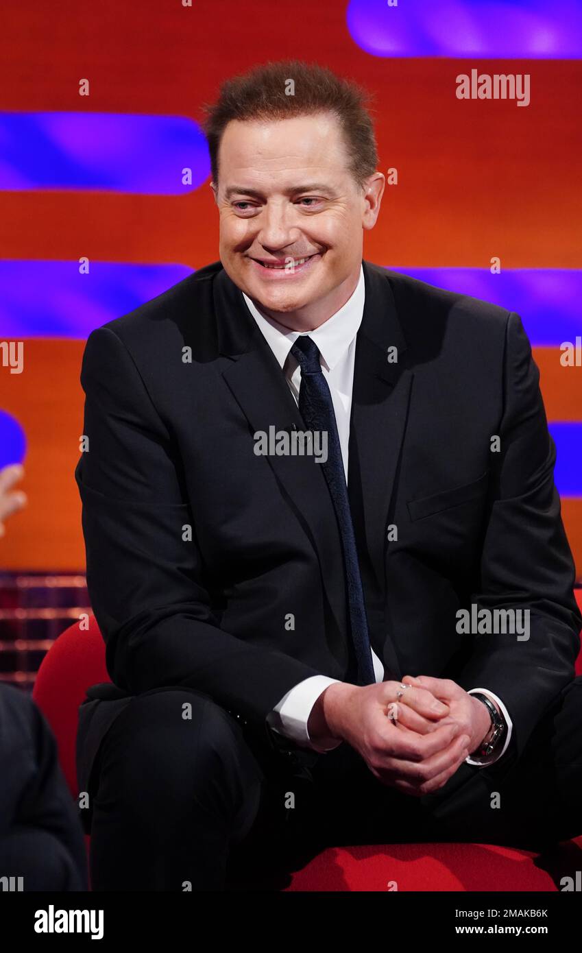 EDITORIAL USE ONLY Brendan Fraser during the filming for the Graham ...