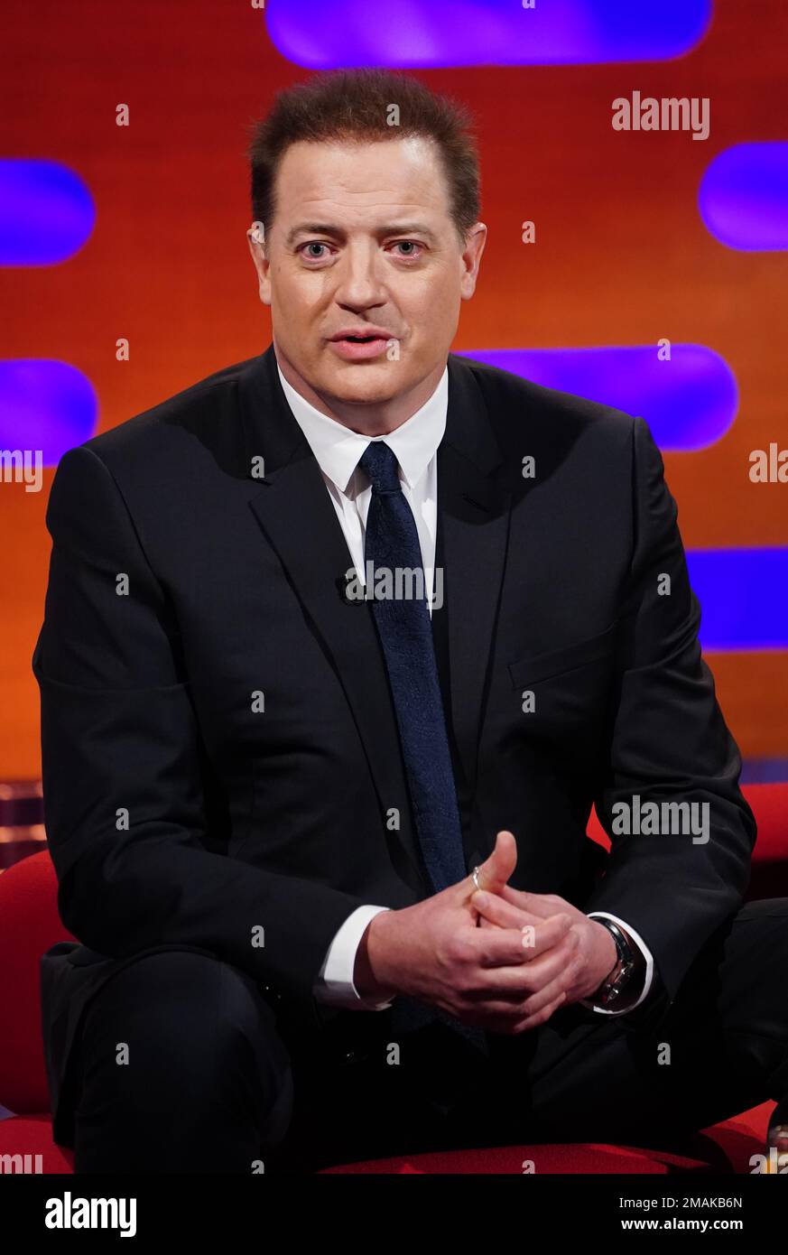 EDITORIAL USE ONLY Brendan Fraser during the filming for the Graham ...