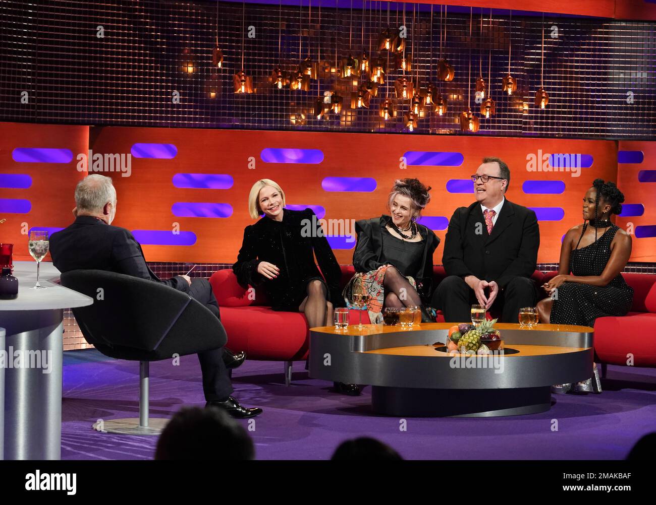 EDITORIAL USE ONLY Graham Norton, Michelle Williams, Helena Bonham ...