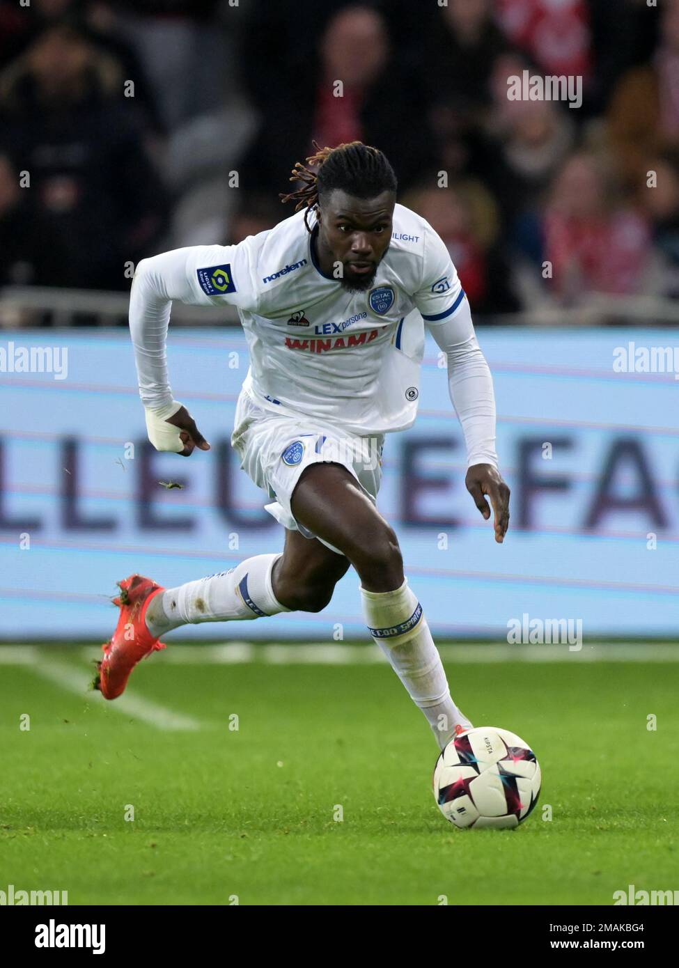 LILLE - Mama Balde of Estac Troyes during the French Ligue 1 match ...