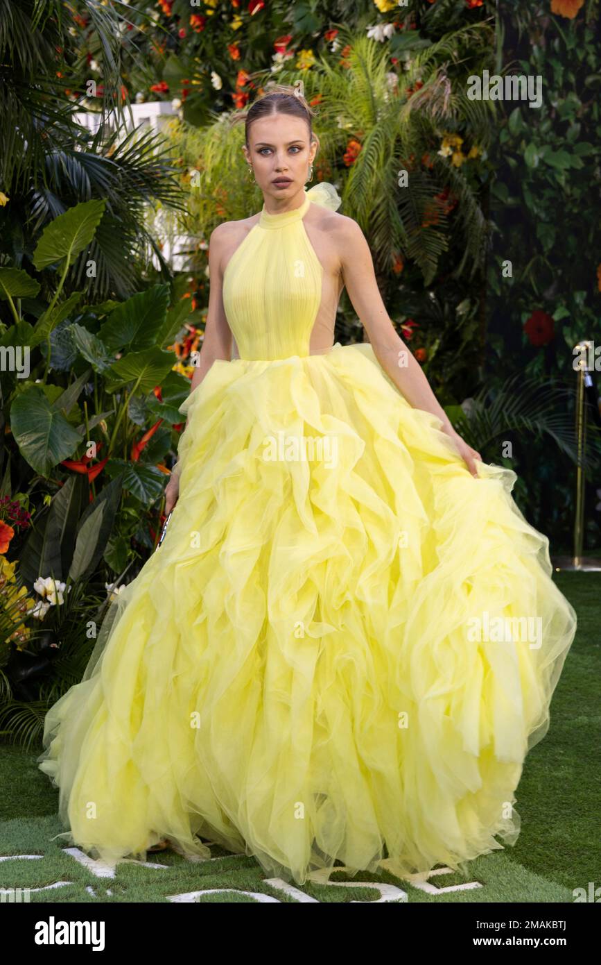 Xenia Tchoumi poses for photographers upon arrival for the World ...