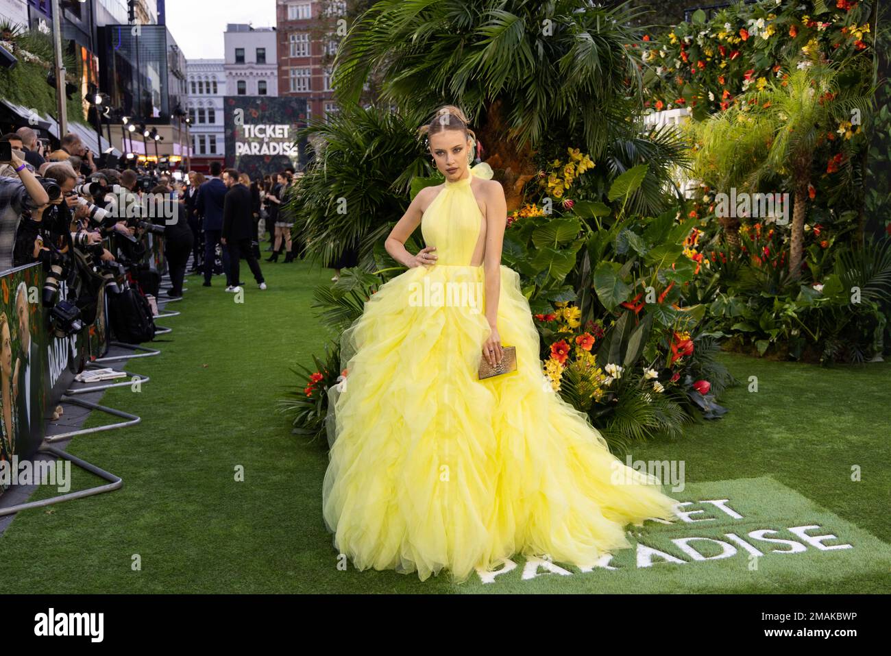 Xenia Tchoumi poses for photographers upon arrival for the World ...