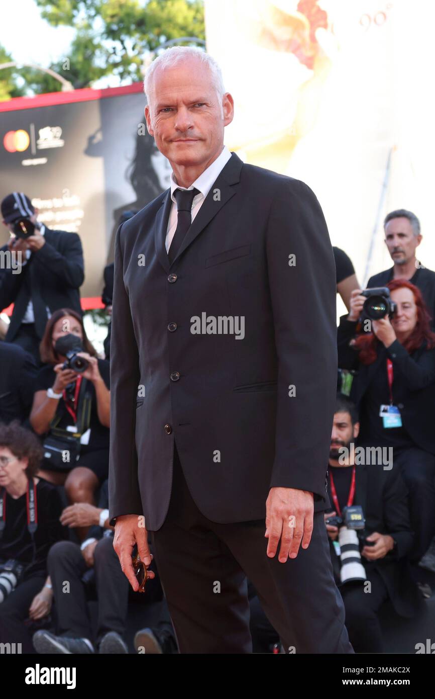 Martin McDonagh poses for photographers upon arrival at the premiere of ...