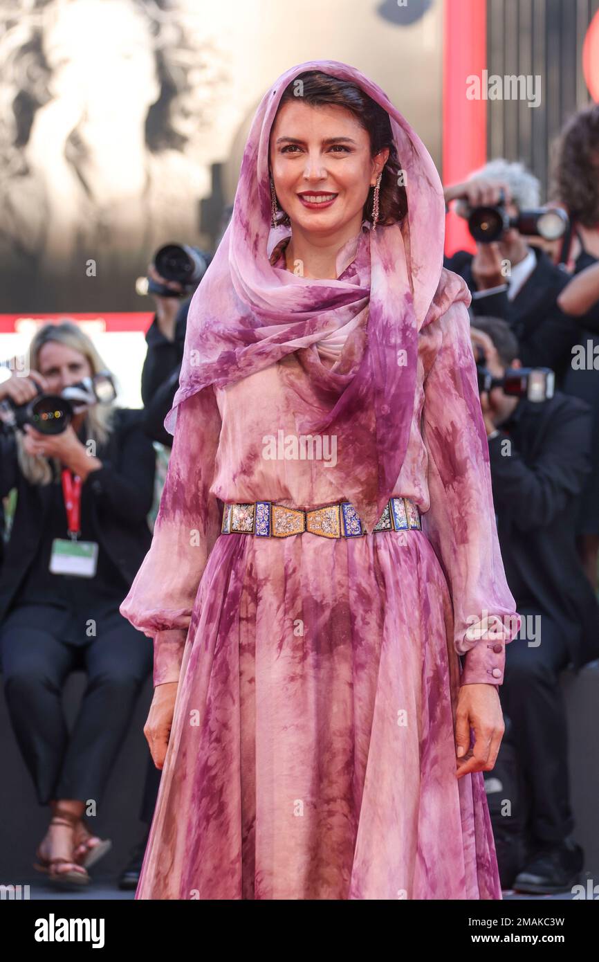 Jury member Leila Hatami poses for photographers upon arrival at the ...