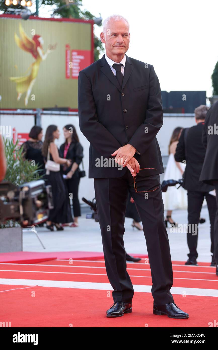Martin McDonagh poses for photographers upon arrival at the premiere of ...