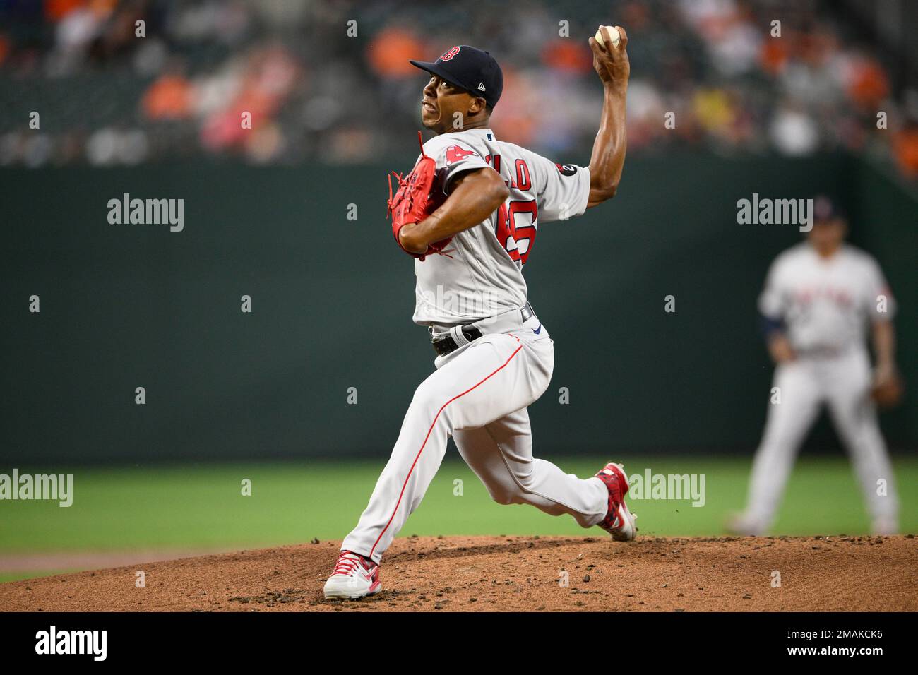 Boston Red Sox starting pitcher Brayan Bello (66) in action during a ...