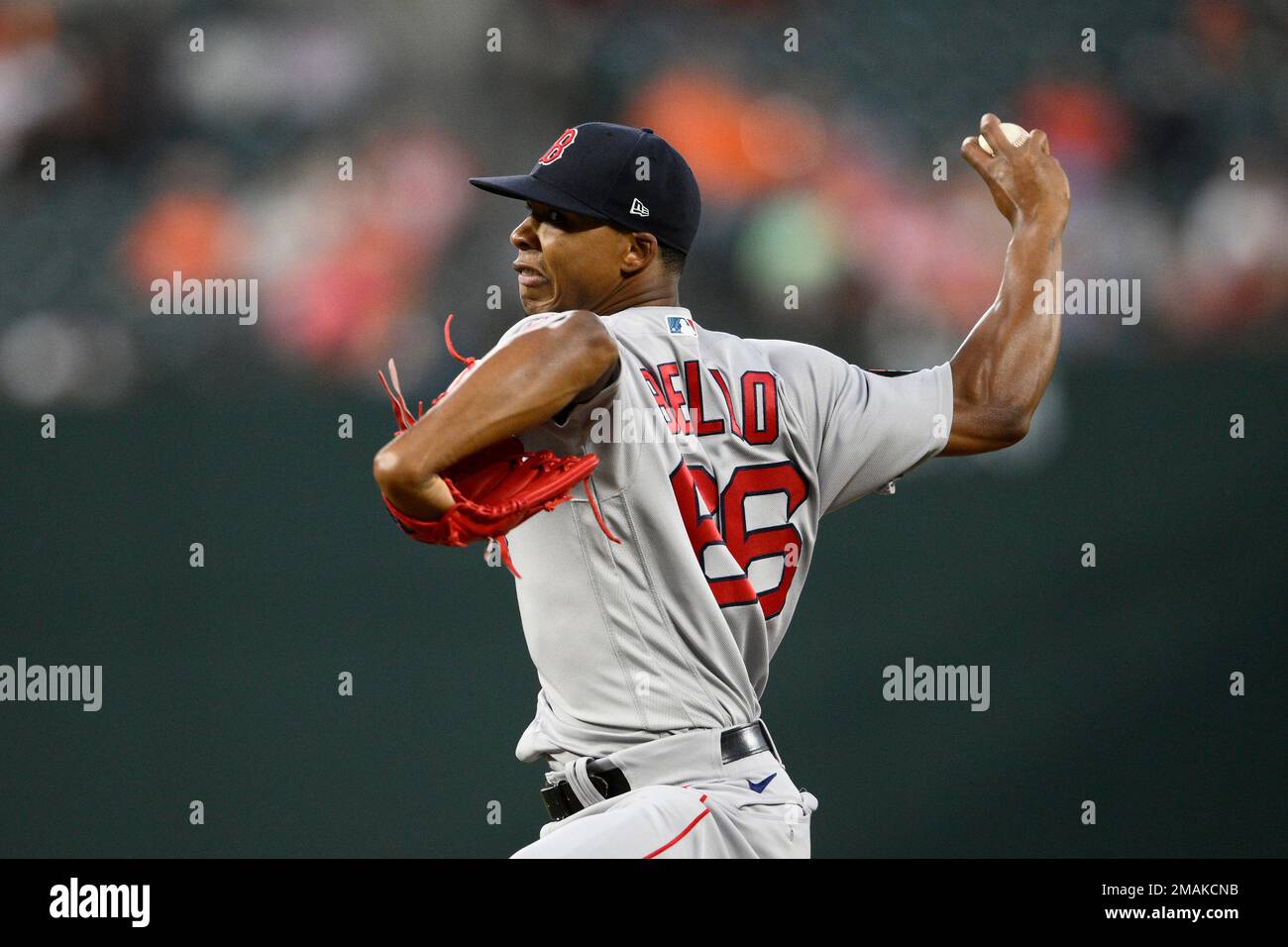 Boston Red Sox starting pitcher Brayan Bello (66) in action during a ...