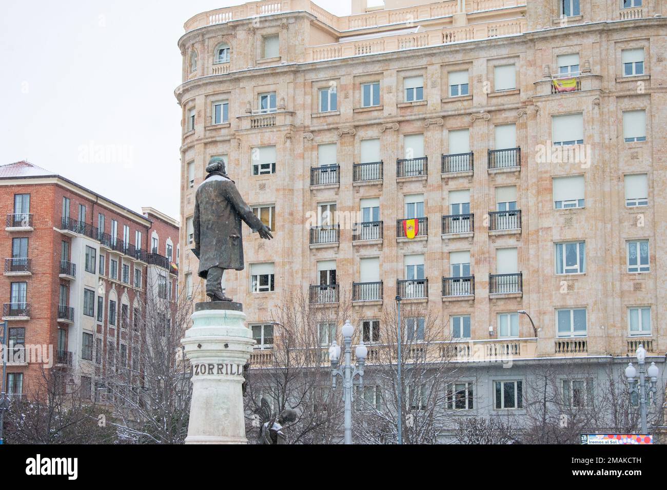 The statue of the poet Jose Zorrilla Stock Photo - Alamy