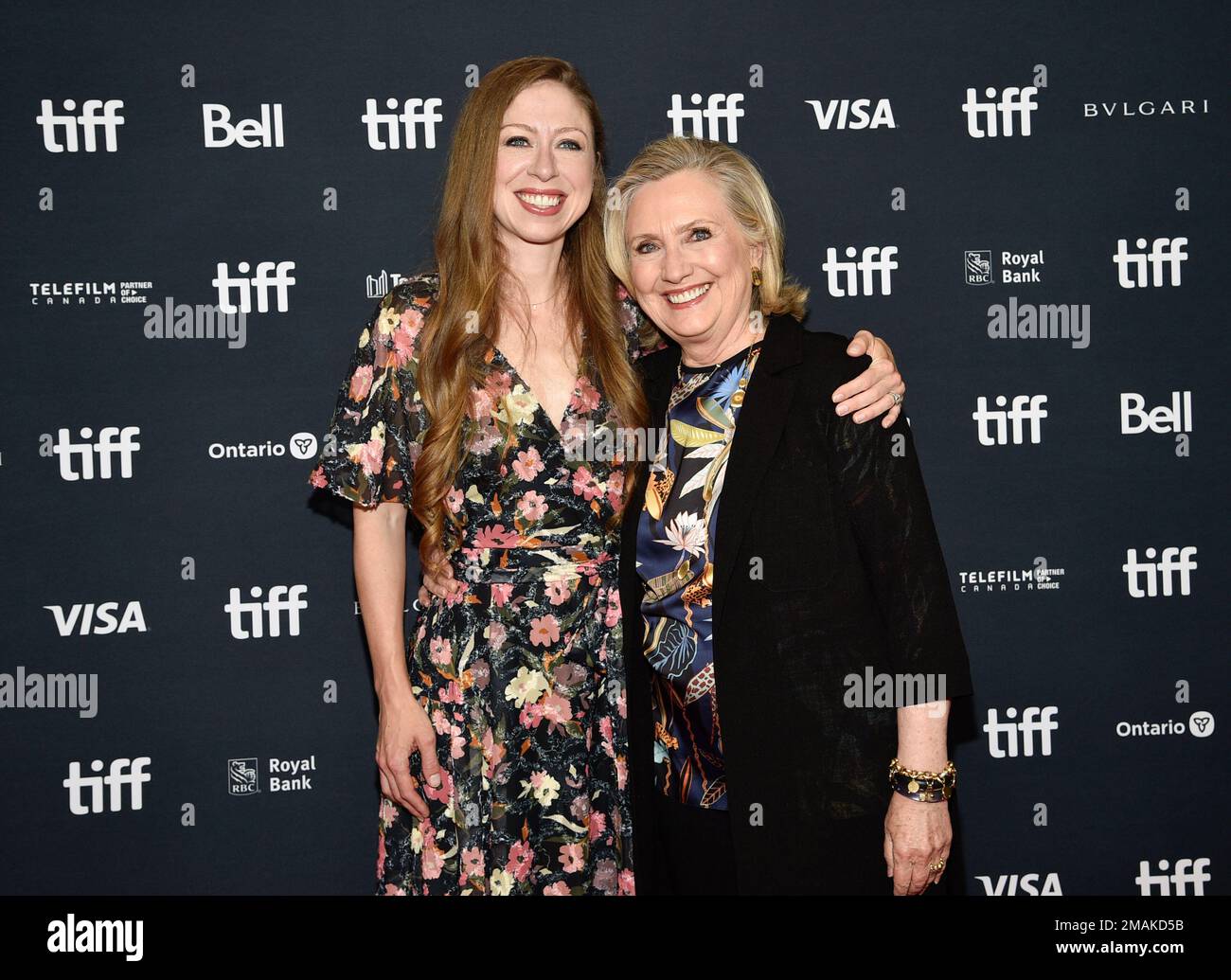Executive producers Chelsea Clinton, left, and Hillary Clinton attend ...