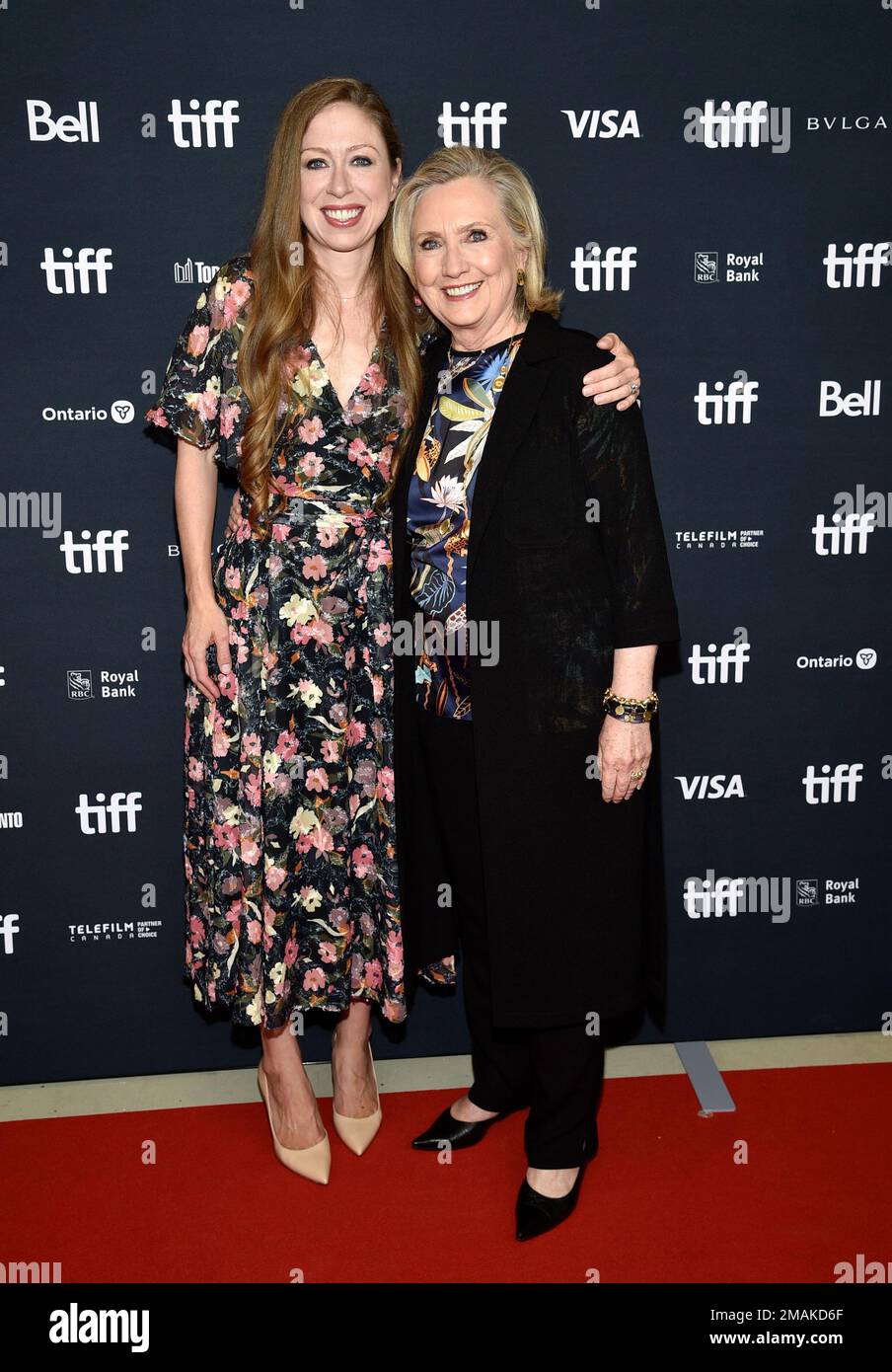 Executive producers Chelsea Clinton, left, and Hillary Clinton attend ...